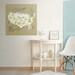Bige and White Map Wall Art 7634 - Etsy