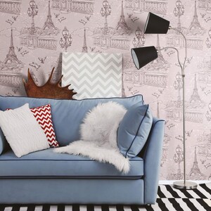 Grey Travel Themed Peel and Stick Removable Wallpaper 8500 - Etsy