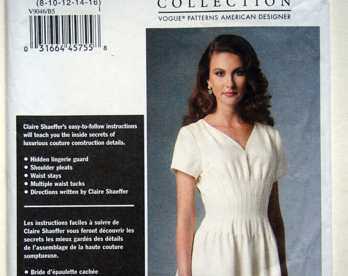 Vogue 9046 - Fitted Dress by Claire Shaeffer With Couture Instructions ...