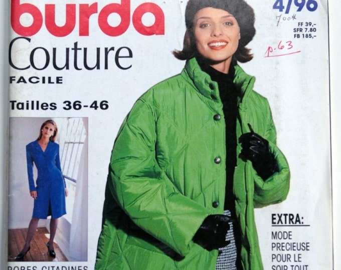 Burda Easy, Retro Winter Jacket Patterns, Winter 1996, in French - Etsy