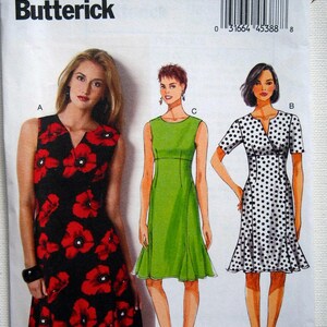 Butterick 6015, Fitted Dress With Empire Waist and Godets - Etsy