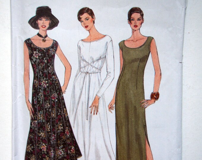 Vogue 9000, Easy Dress, Flared or Straight, With Optional Drop Shoulder ...