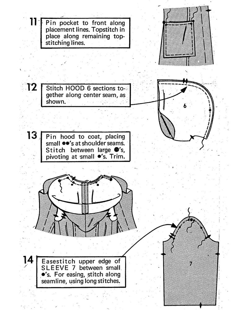 Coat With Hood, Quilted or Faux Fur Lining, Princess Seams & Patch ...