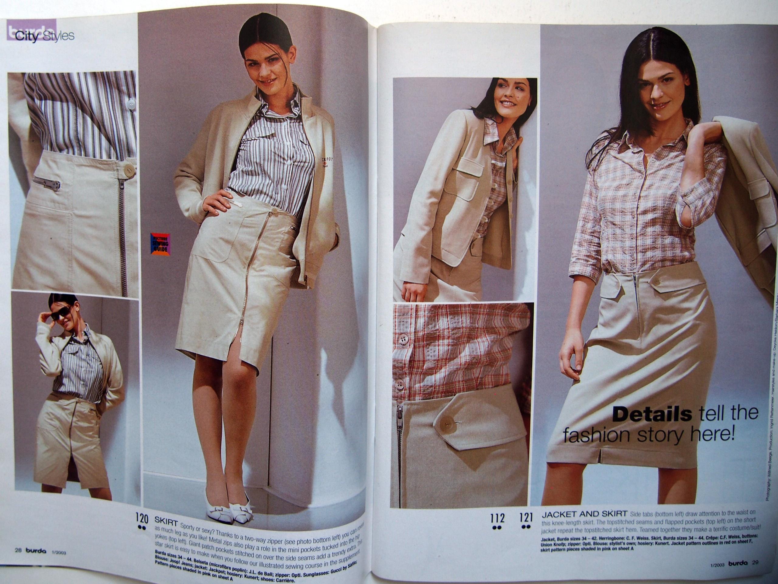 Burda 01/2003, Ruched Jersey Dresses, Clown Costumes, & More - Etsy