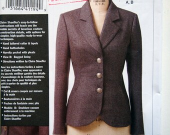 V8333 Vogue 8333 SEWING PATTERN Semi-fitted Lined Jacket Claire ...