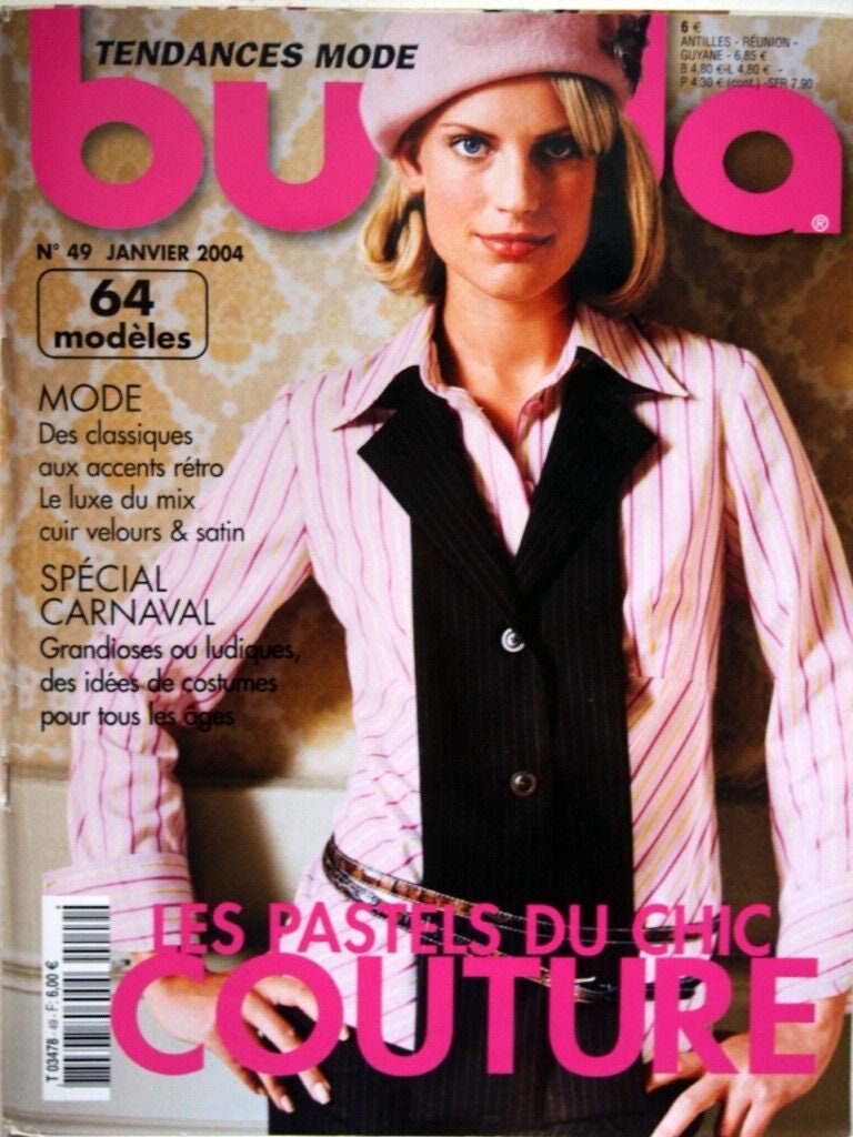 Burda 01/2004, Classic Fitted Coat Pattern, Matrix Costumes & More, in ...