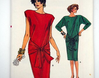 Vogue 9000, Easy Dress, Flared or Straight, With Optional Drop Shoulder ...