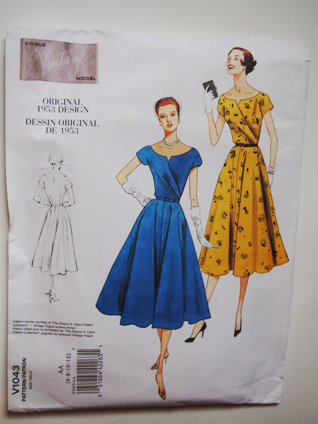 Vogue 1043 - Fit & Flare Dress - Original 1953 Design, Uncut - Etsy