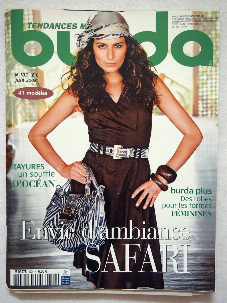 Burda 06 2008 Plus Size Dress Patterns and More in French - Etsy