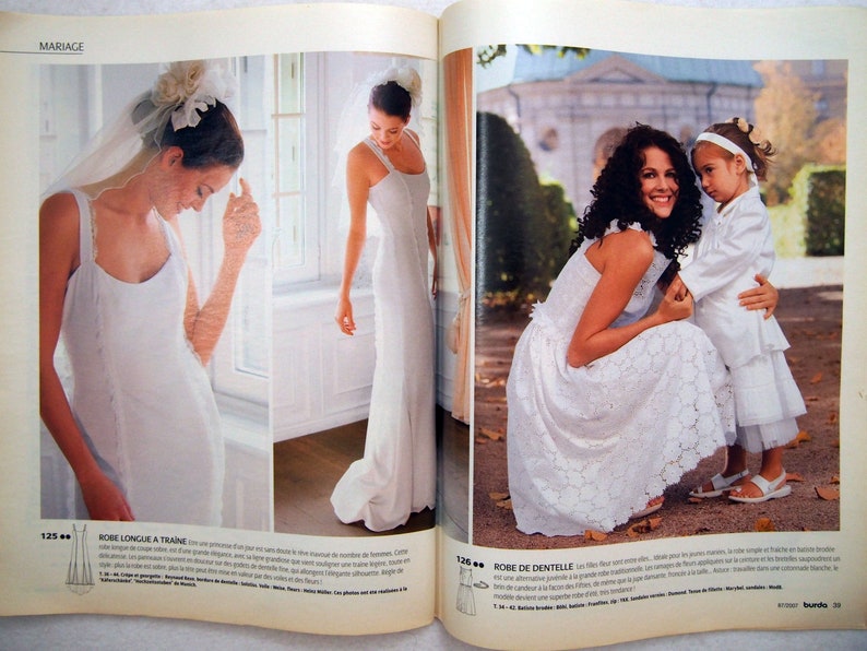 Burda 03 2007, Wedding Dress Patterns and More, in French - Etsy