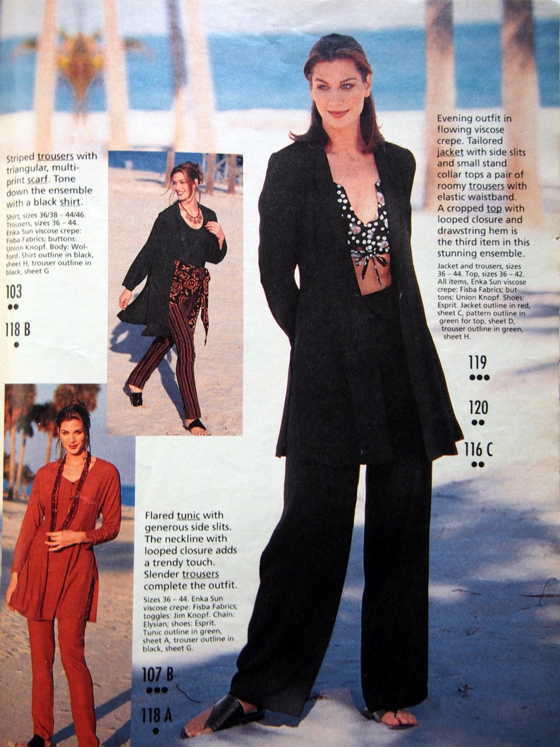 Burda 06/1997, Beach Dress Patterns, Swimsuits and More - Etsy