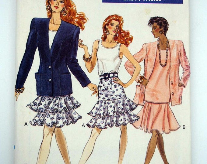 Vogue 8598, Classic Semi-fitted Shirt With Princess Seams and Balloon ...
