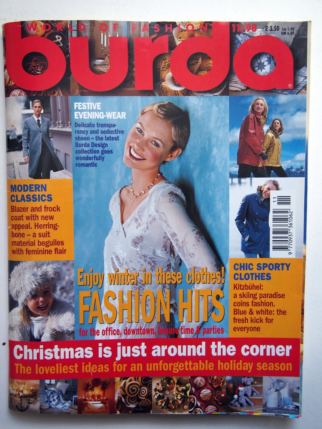 Burda 11/1998, Classic Wool Coat, Long Robe for Women, Long Robe for ...