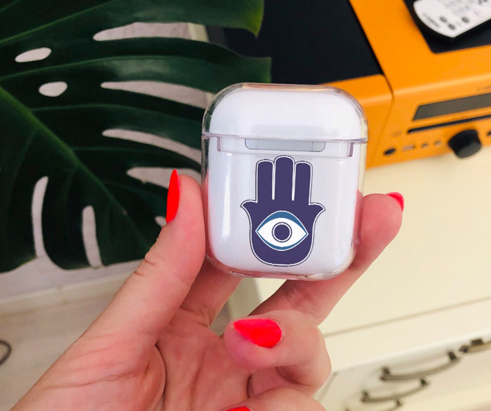 Airpod Case Talk to the Evil Eye Hamsa Hand Airpods Case Clear - Etsy
