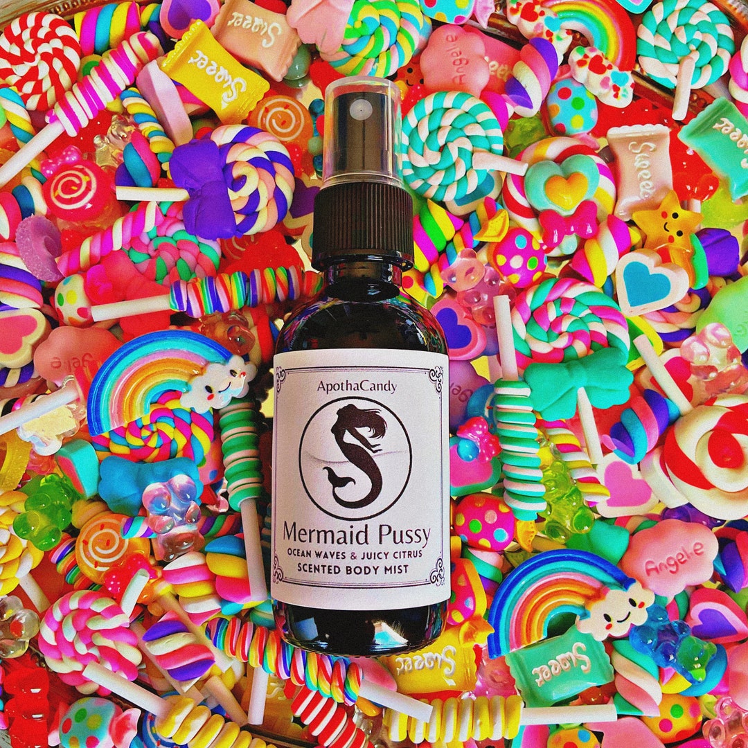 Mermaid Pussy Scented Body Mist Natural Body Mist Infused With Crystals ...