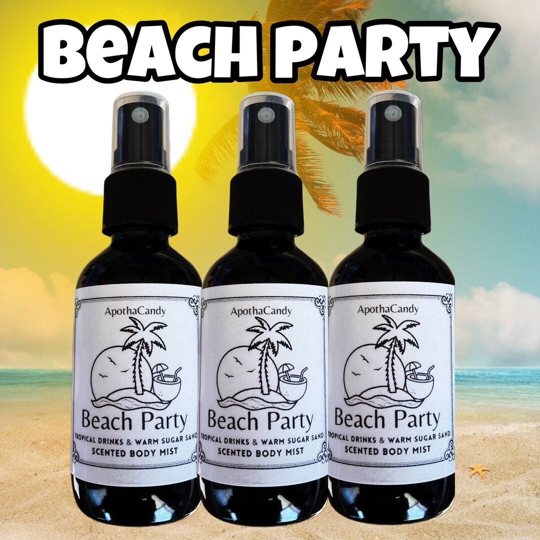Beach Party Scented Room & Body Mist Natural Mist Infused With Crystals ...