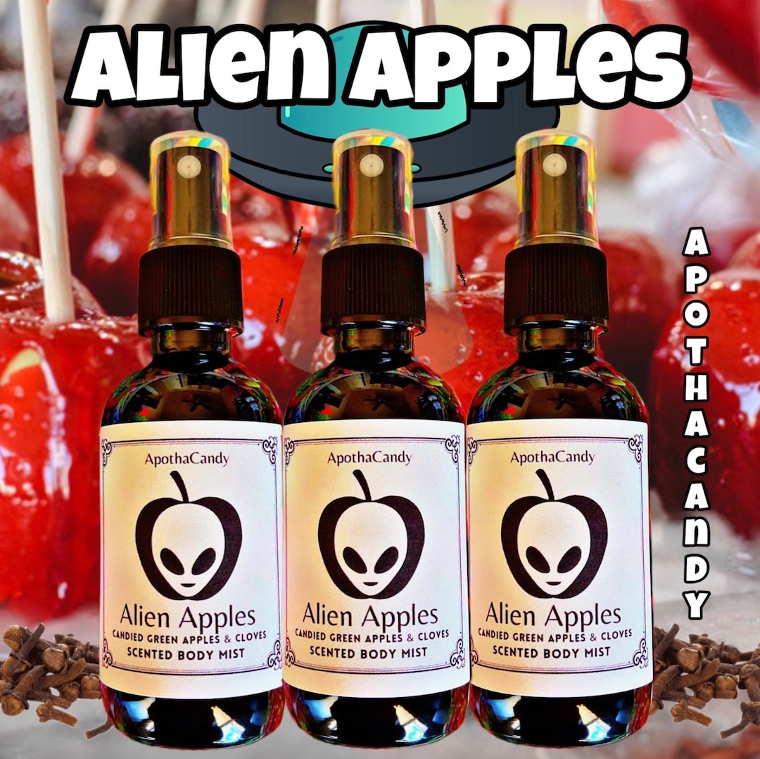Alien Apples Scented Body Mist Natural Body Mist Infused With Crystals ...