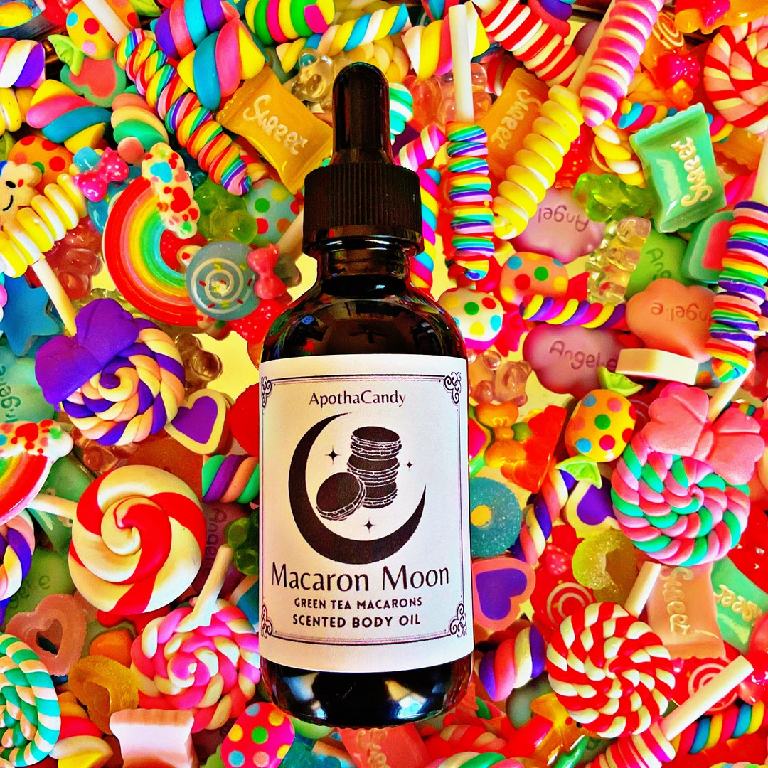 Macaron Moon Perfume Oil Scented Bath & Body Oil Crystal Infused Moon ...