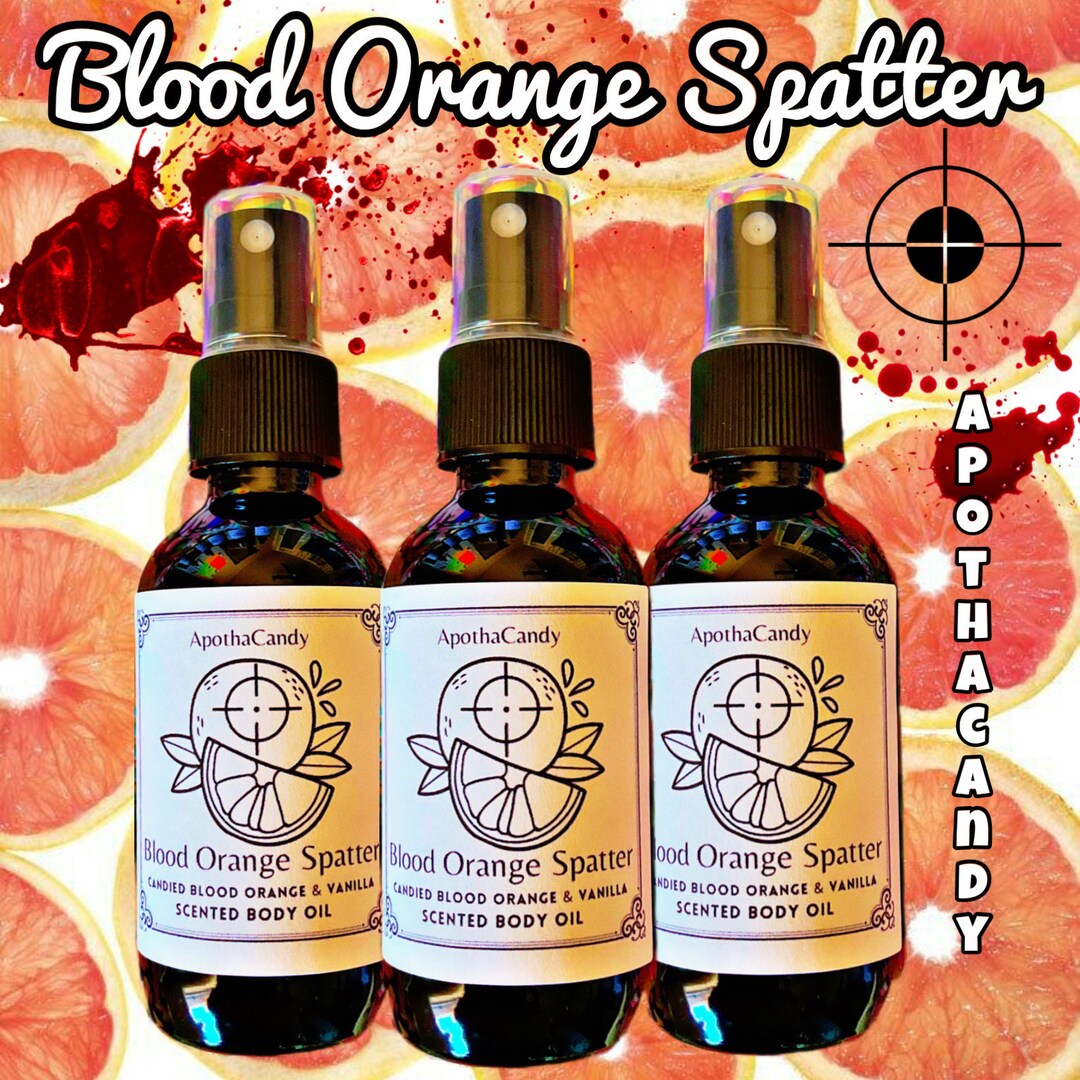 Blood Orange Spatter Scented Body Mist Natural Body Mist Infused With ...