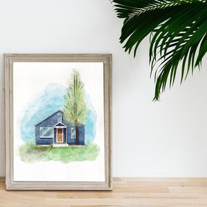 Custom House Portrait From Photo - Drawing of House - Digital Painting ...