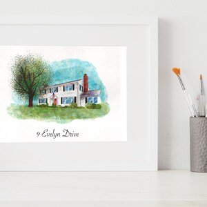 Custom House Portrait From Photo - Drawing of House - Digital Painting ...