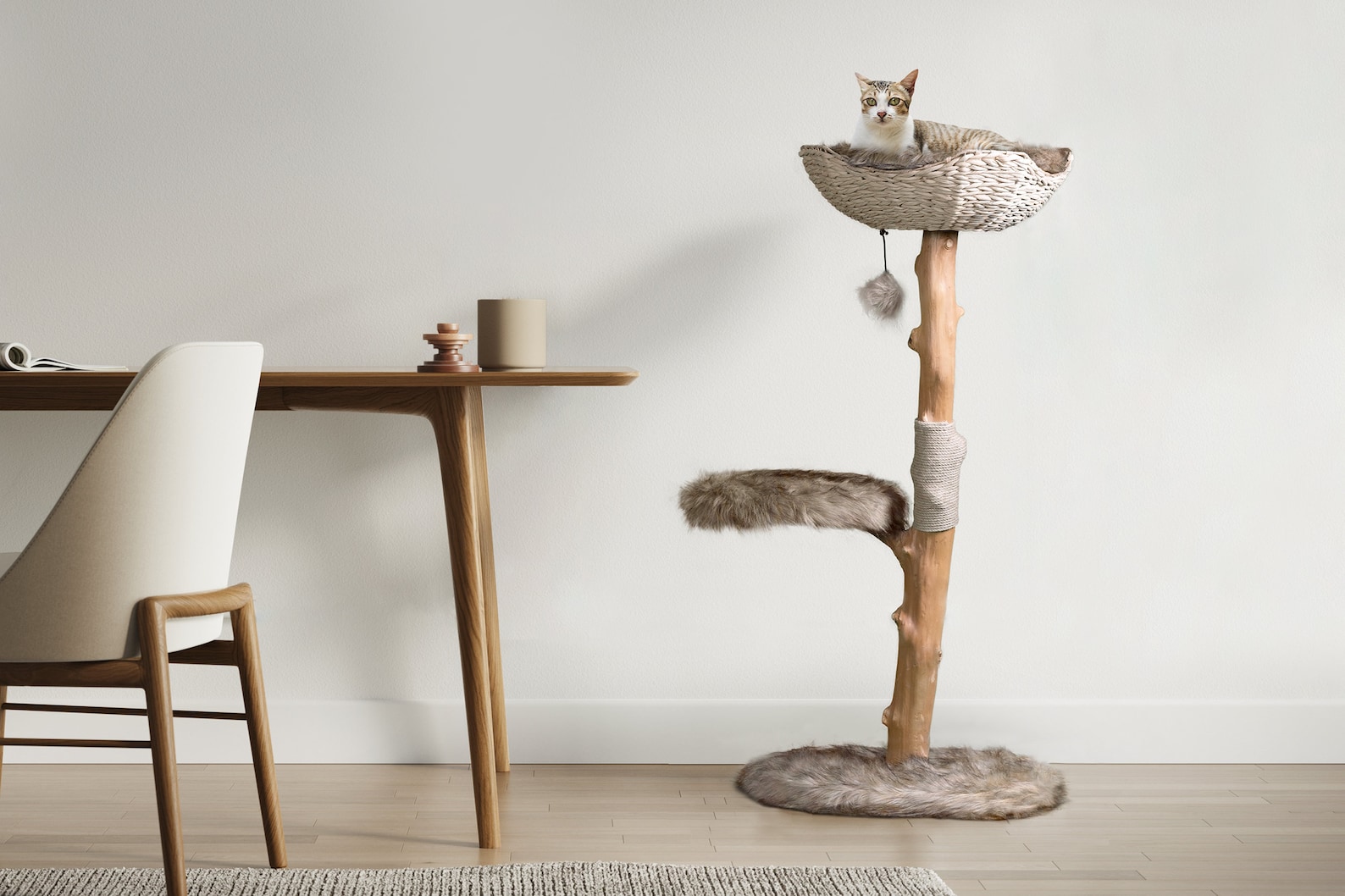 Wooden Cat Tree Unique Cat Trees Modern Cat Tree Cat - Etsy UK