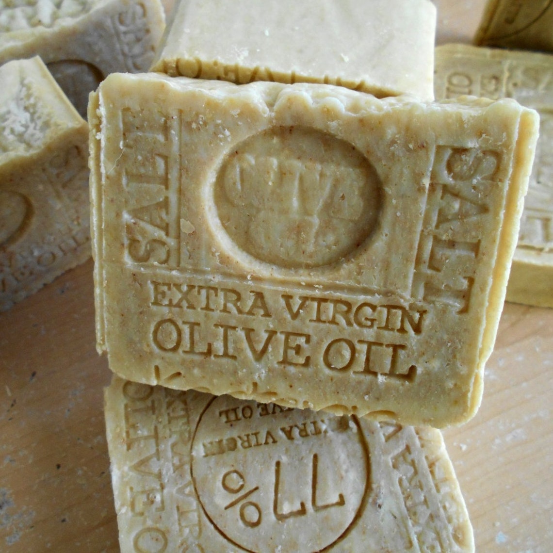 Greek Olive Oil Soap With Mediterranean Sea Salt Natural Bar | Etsy