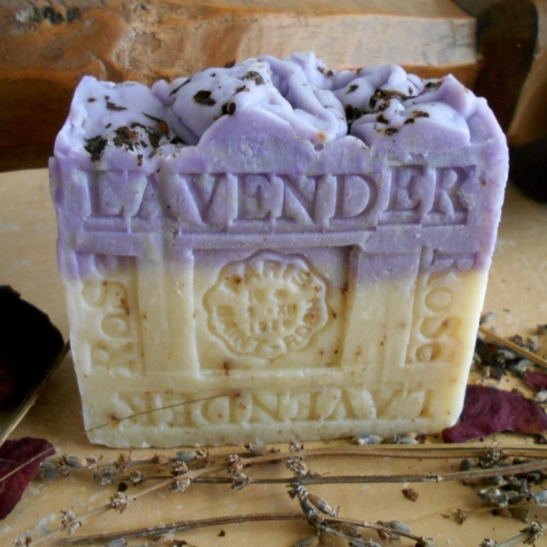 Handmade Provence French Lavender Soap With Crushed Organic - Etsy