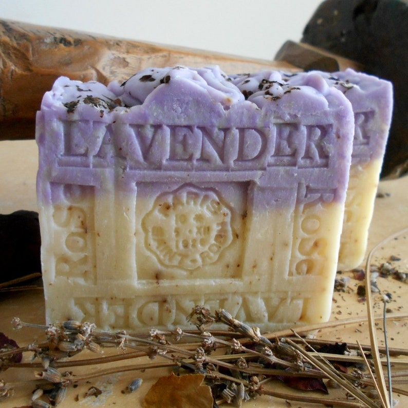 Handmade Provence French Lavender Soap With Crushed Organic - Etsy