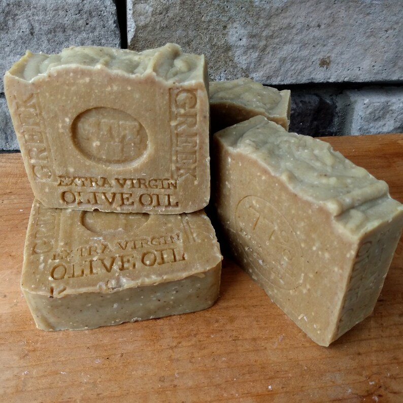 Greek Olive Oil Soap with Mediterranean Sea Salt Natural Bar | Etsy