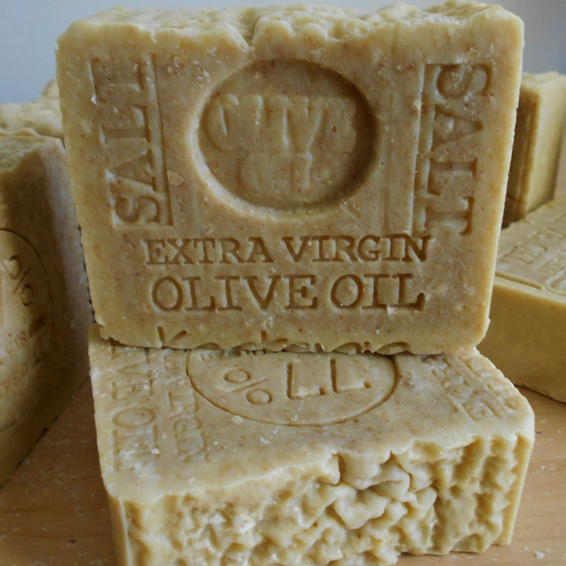 Greek Olive Oil Soap With Mediterranean Sea Salt Natural Bar | Etsy