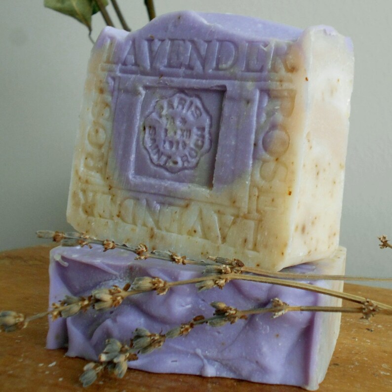 Handmade Provence French Lavender Soap with Crushed Organic | Etsy