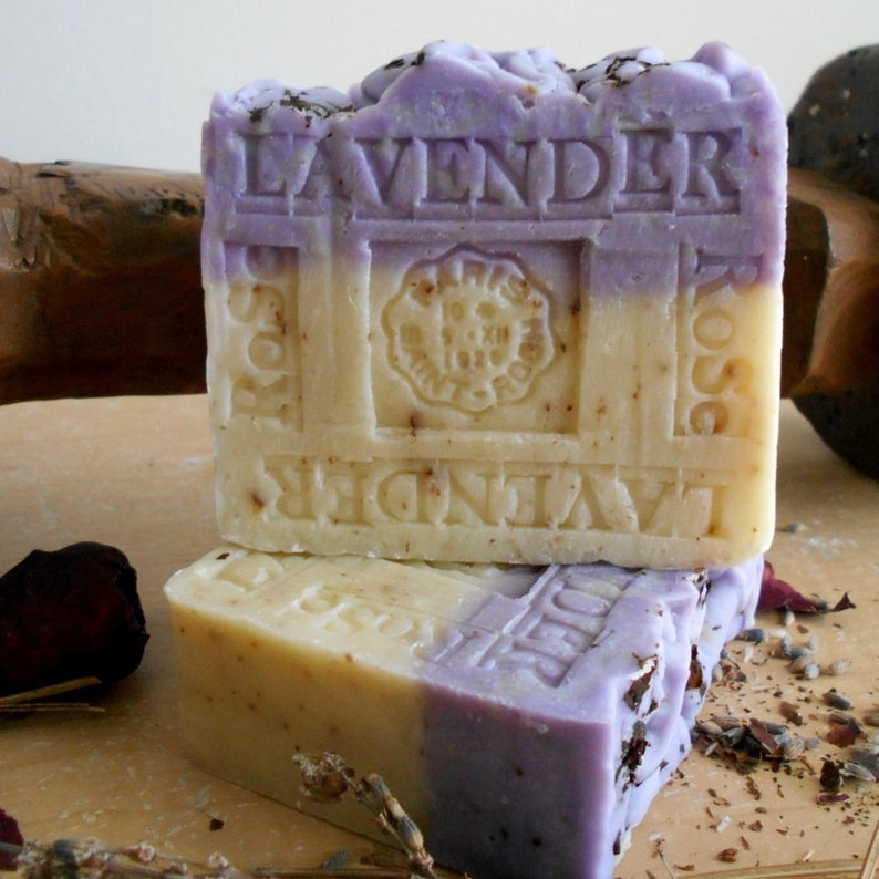 Handmade Provence French Lavender Soap With Crushed Organic - Etsy