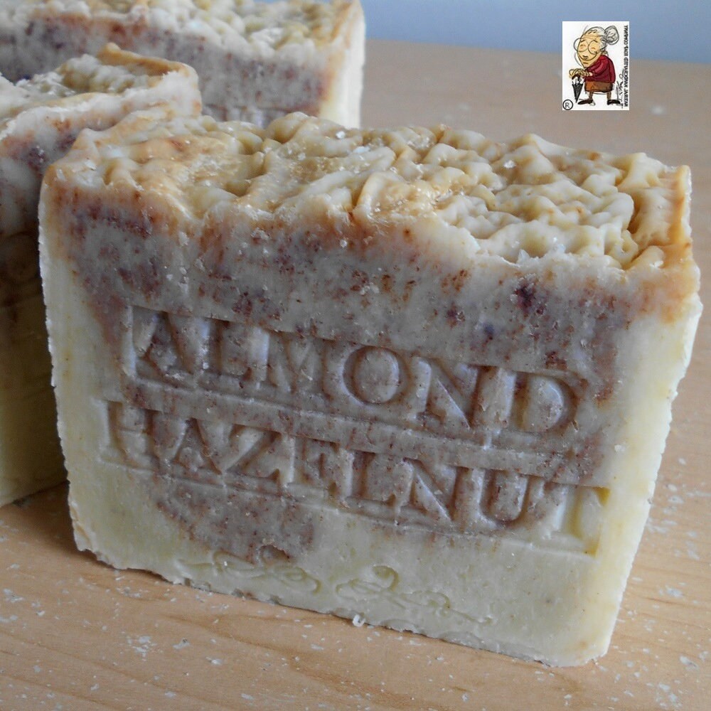 Almond Hazelnut 'artisan Soap' Natural Aged Handmade Bar With Cocoa ...