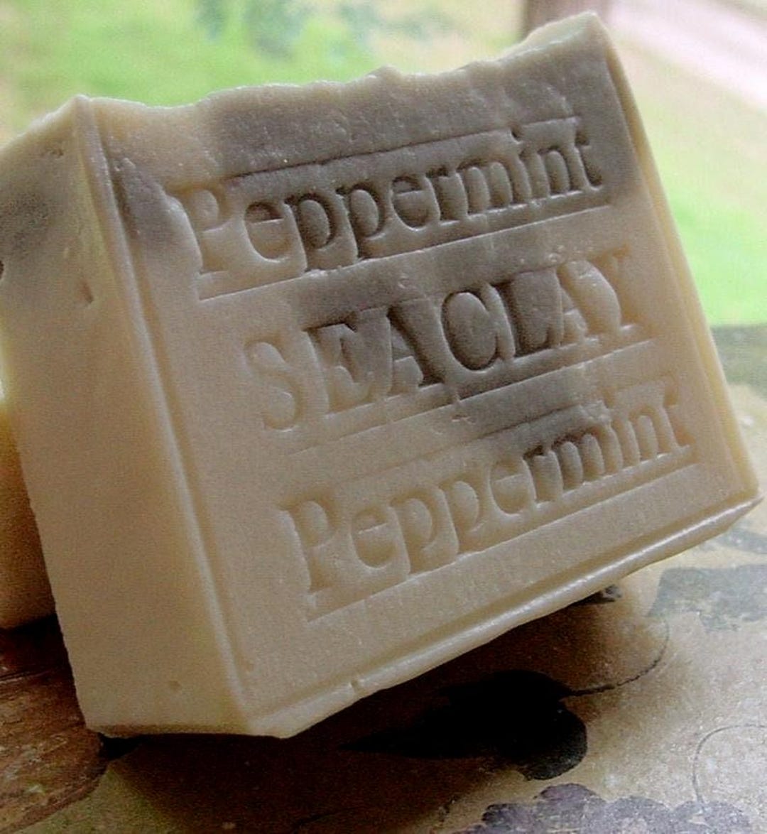 Peppermint Natural Soap With Sea Clay - Etsy