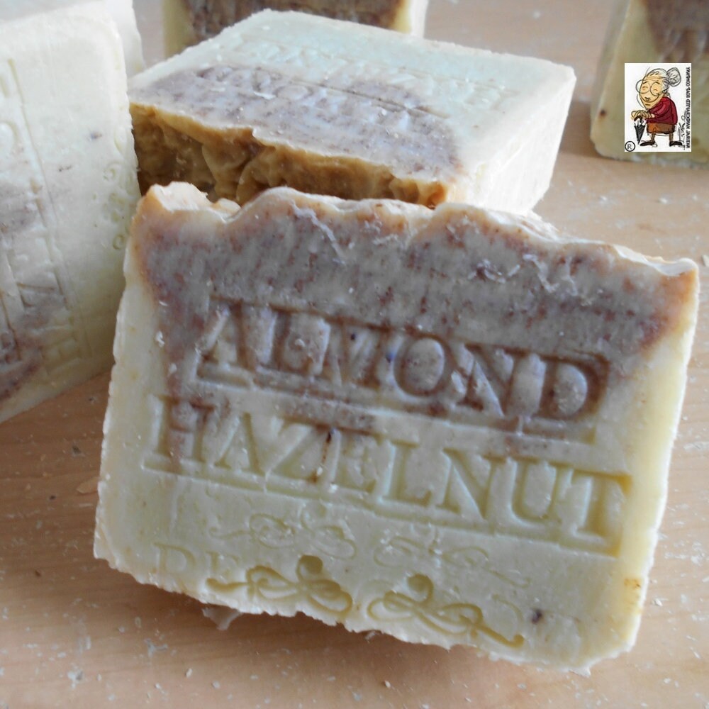 Almond Hazelnut 'artisan Soap' Natural Aged Handmade Bar With Cocoa ...