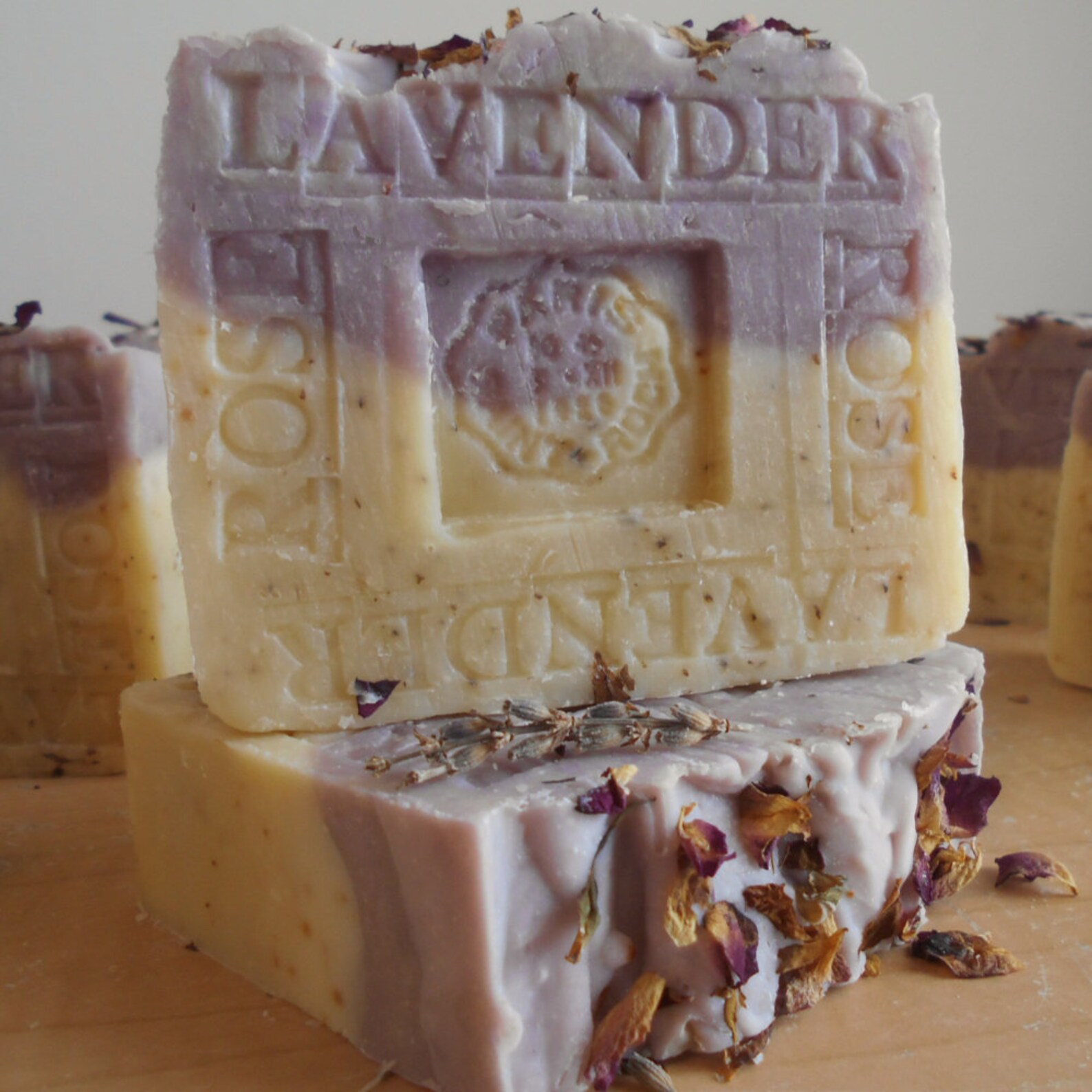 Handmade Provence French Lavender Soap With Crushed Organic Rose Petals ...