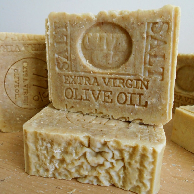 Greek Olive Oil Soap With Mediterranean Sea Salt Natural Bar | Etsy