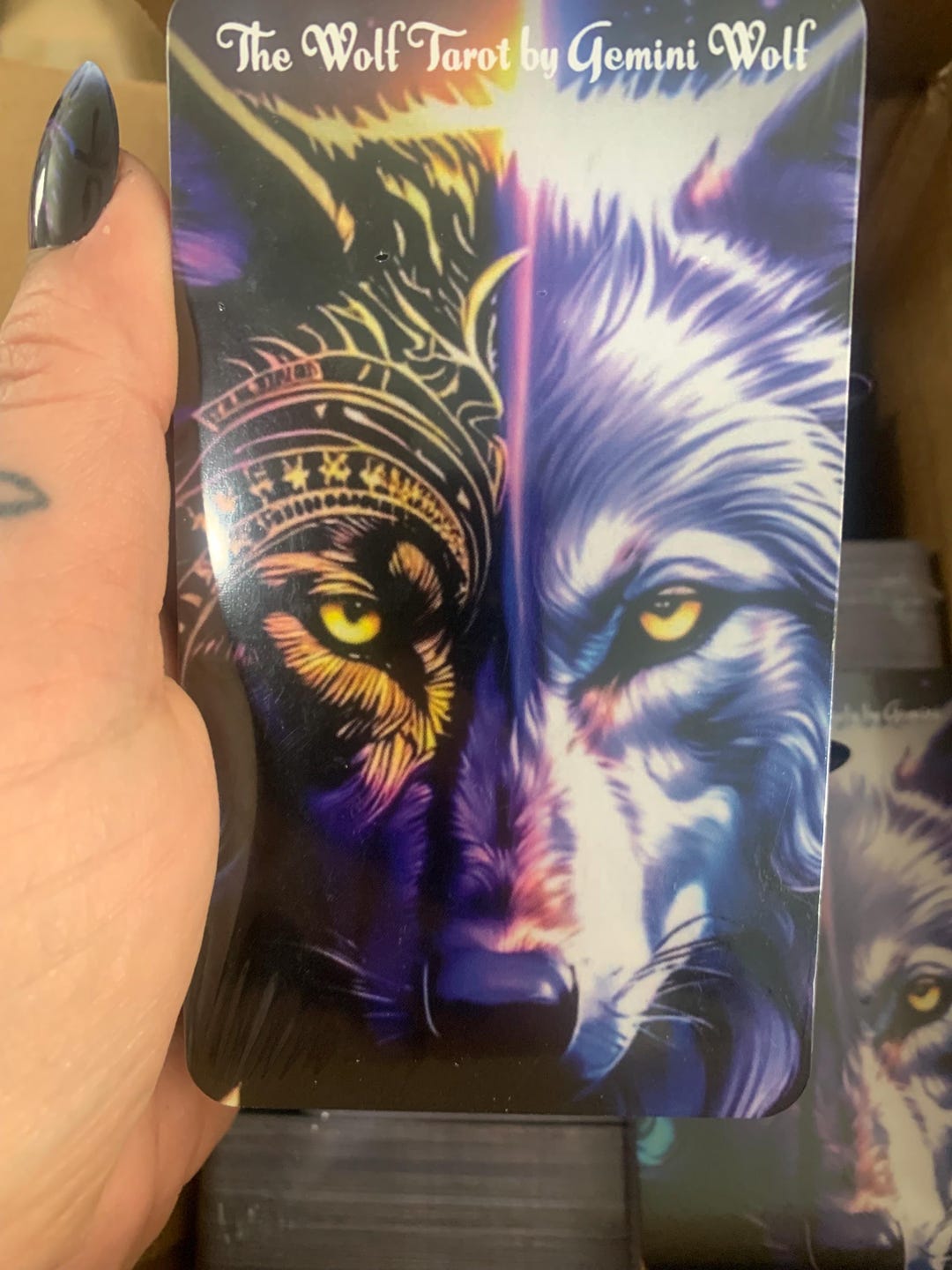 In Stock! the "wolf Tarot” Deck - Etsy