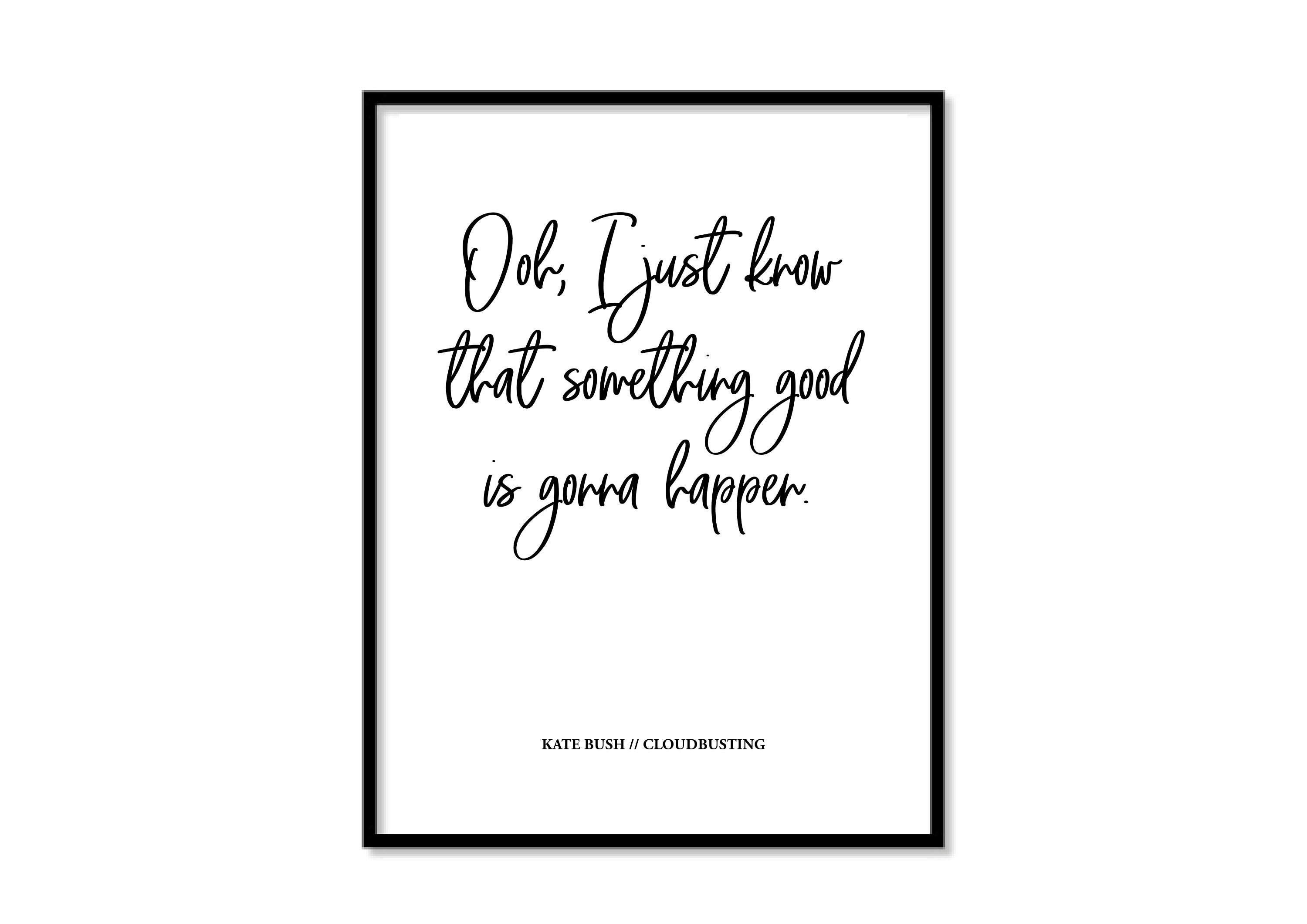 Cloudbusting Kate Bush Wall Art Print Lyrics 80s Custom - Etsy 日本