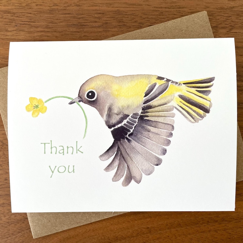 Bird Thank You - Etsy