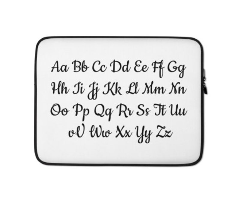 White Laptop Sleeve, Custom Laptop Case, Minimalist MacBook Case ...