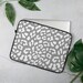 Leopard Print Laptop Case, Leopard Computer Case, Light Gray Animal ...