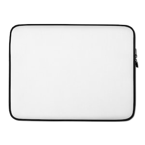 White Laptop Sleeve, Custom Laptop Case, Minimalist MacBook Case ...
