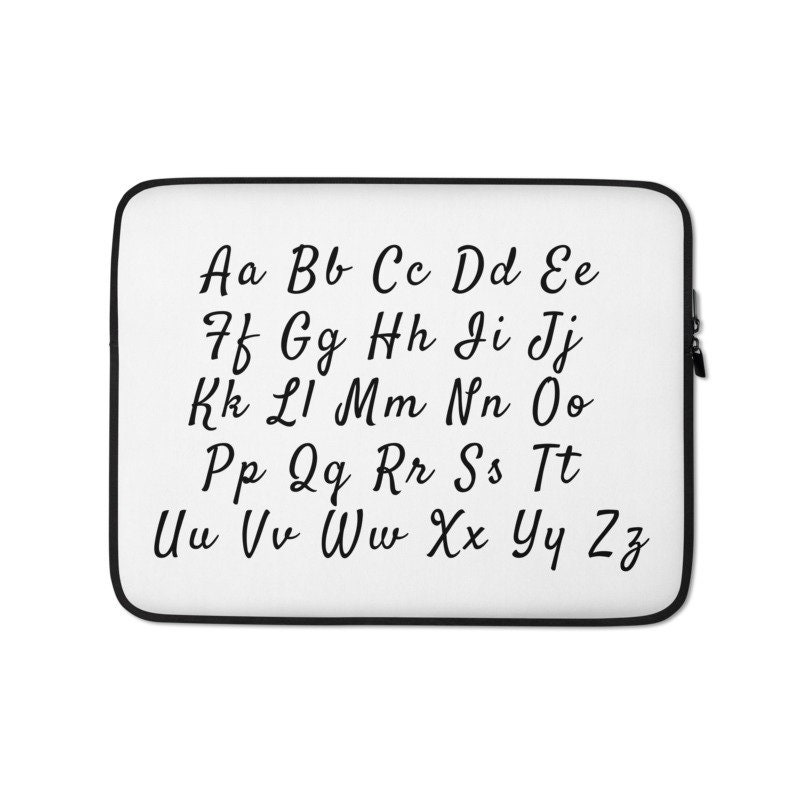 White Laptop Sleeve, Custom Laptop Case, Minimalist MacBook Case ...