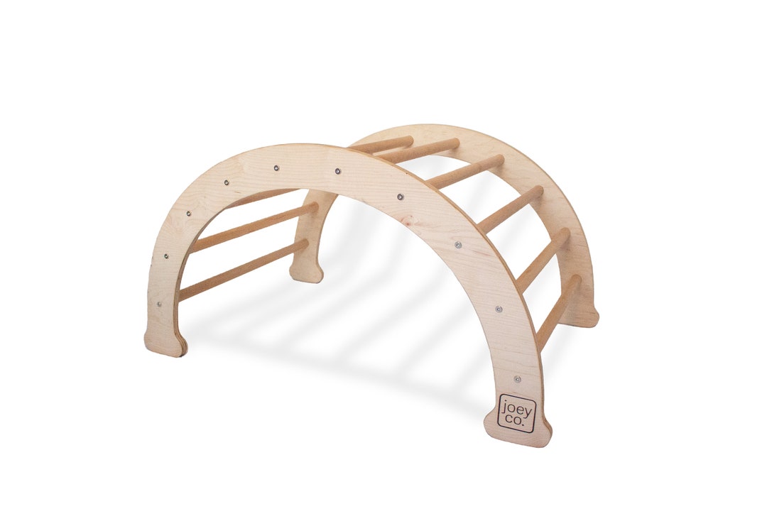Montessori Pikler Climbing Set Arch With Optional Rock Wall Climbing ...