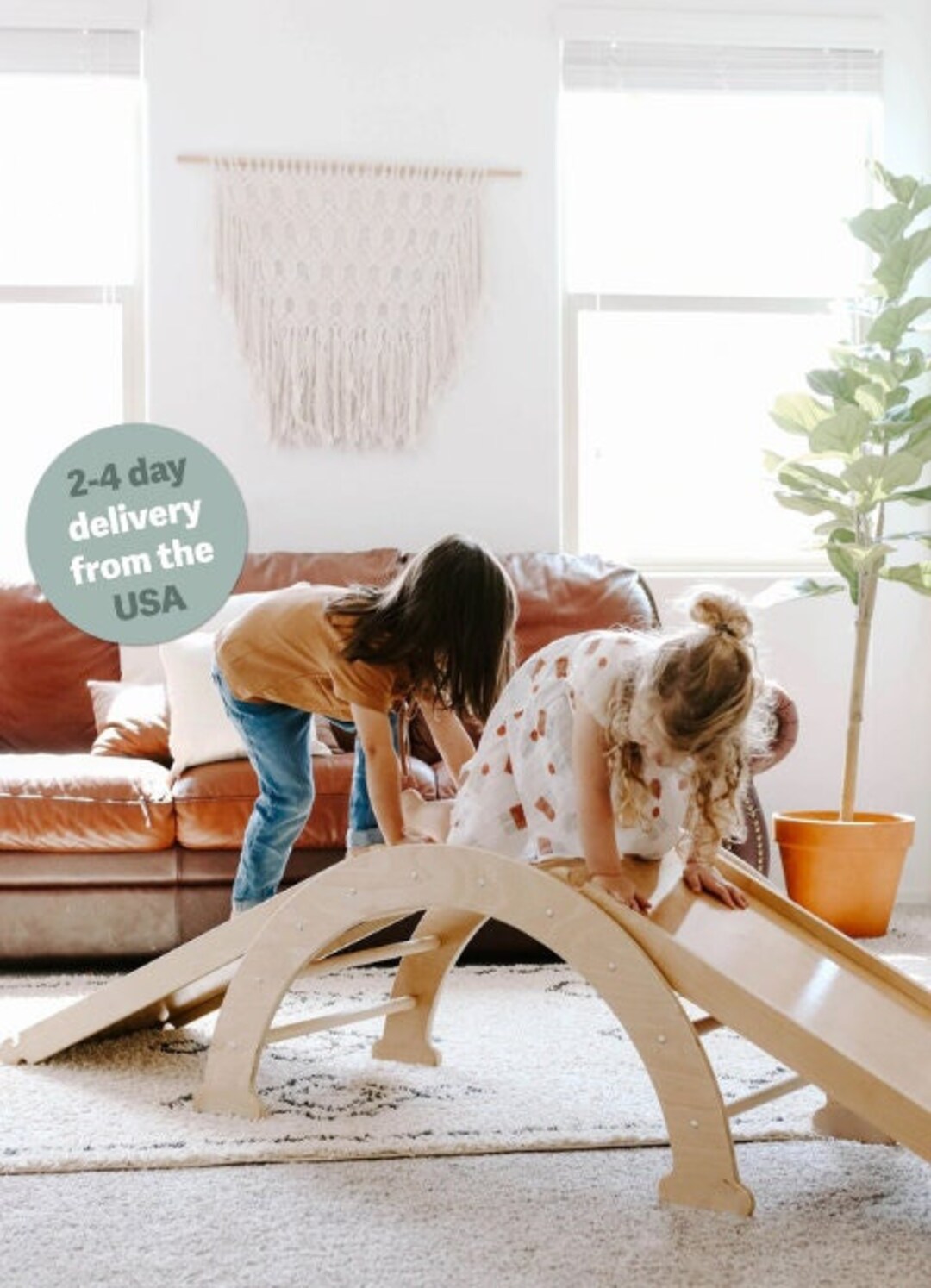 Montessori Climbing Arch With Optional Rock Wall Climbing Ramp - Etsy