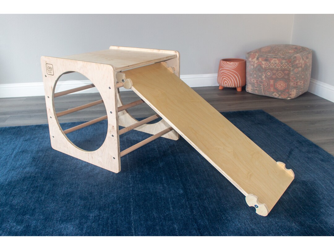 Montessori Climbing Cube W/ Optional Rock Wall Climbing Ramp - Etsy