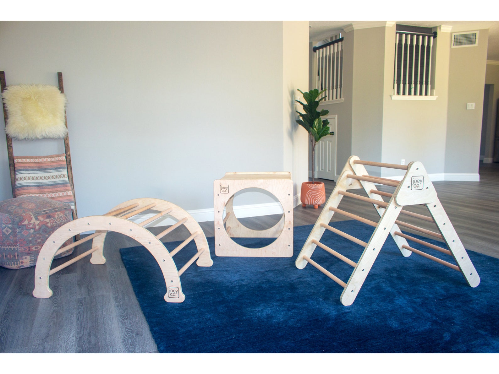 Montessori Climbing Gym Pikler Triangle Set Option of 3, Montessori ...