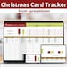 Christmas Card Tracker 2025-2036 Printable 12 Year Template PDF Instant ...
